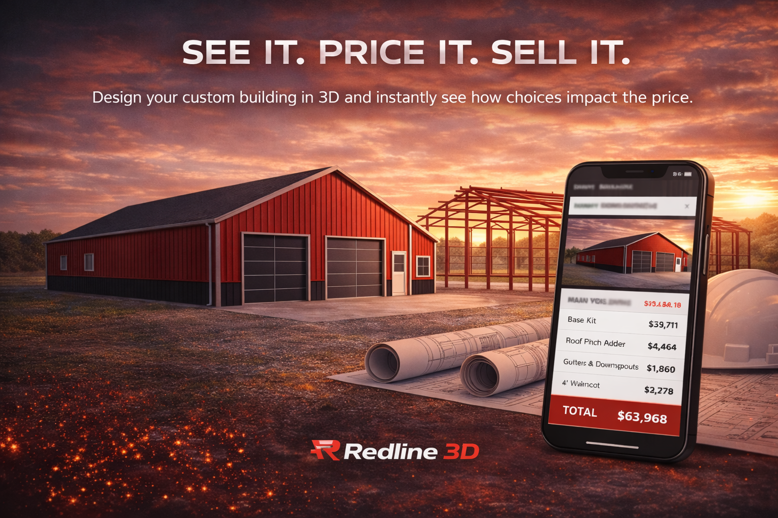 Redline 3D | 3D Building Configurator for Steel, Post Frame & Metal Bu